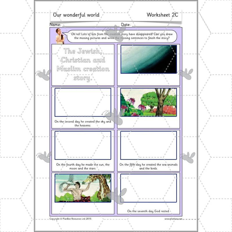 Our Wonderful World - Creation Stories KS1 RE by PlanBee