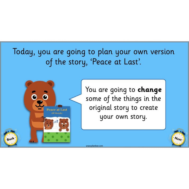 Peace at Last Activities KS1 Year 1 English lessons | PlanBee