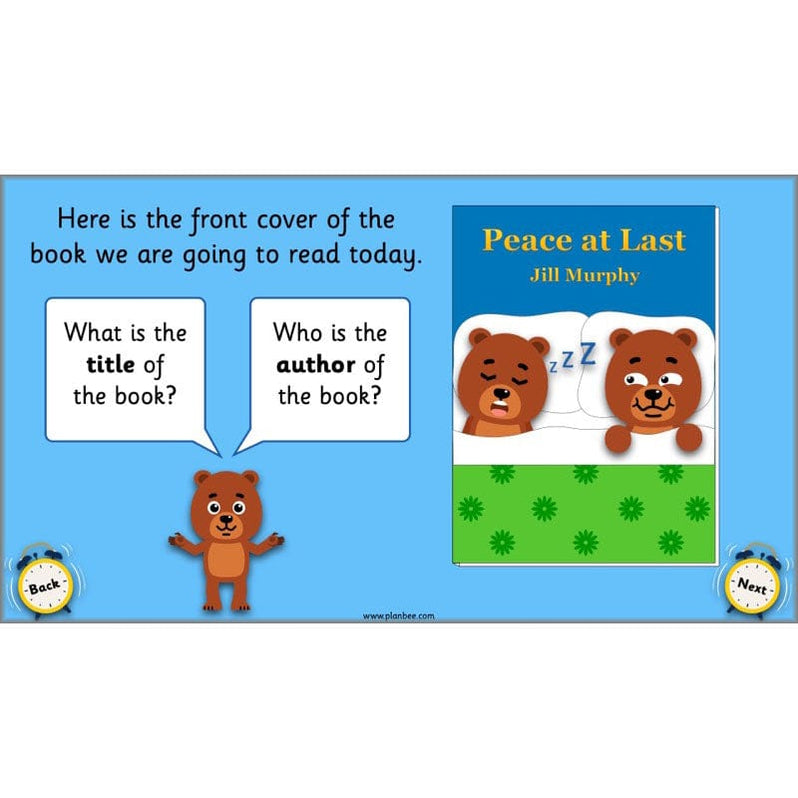 Peace at Last Activities KS1 Year 1 English lessons | PlanBee