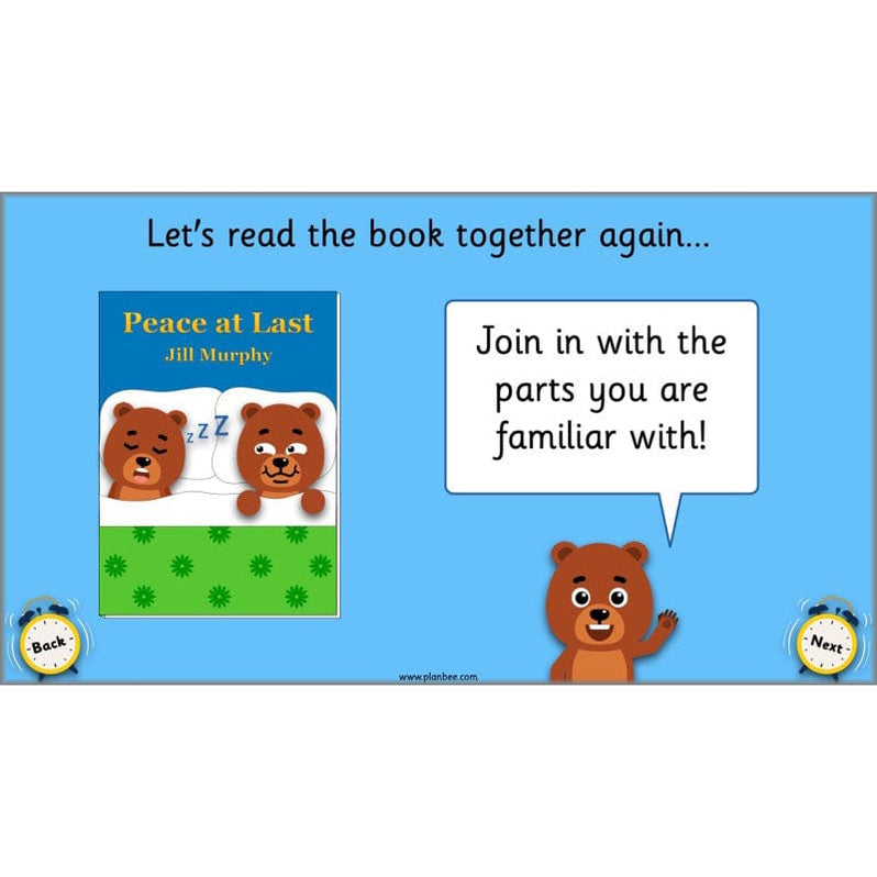 Peace at Last Activities KS1 Year 1 English lessons | PlanBee