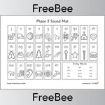 Phase 3 Sound Mat Phonic Resource by PlanBee