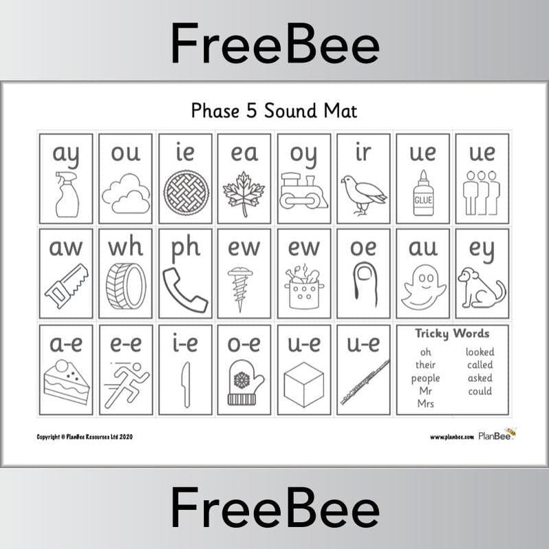 Free Phonics Sound Mat Pack | Phonic Resource by PlanBee