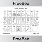 Phase 5 Sound Mat Phonic Resource by PlanBee