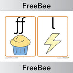 Free Printable Phonics Flashcards by PlanBee