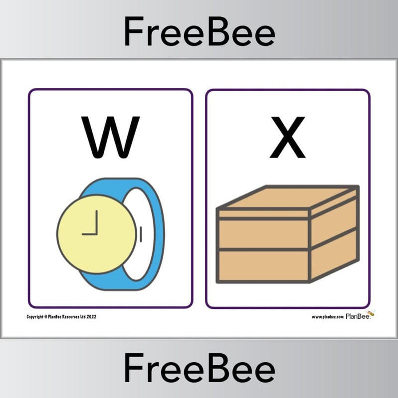 Free Printable Phonics Flashcards by PlanBee