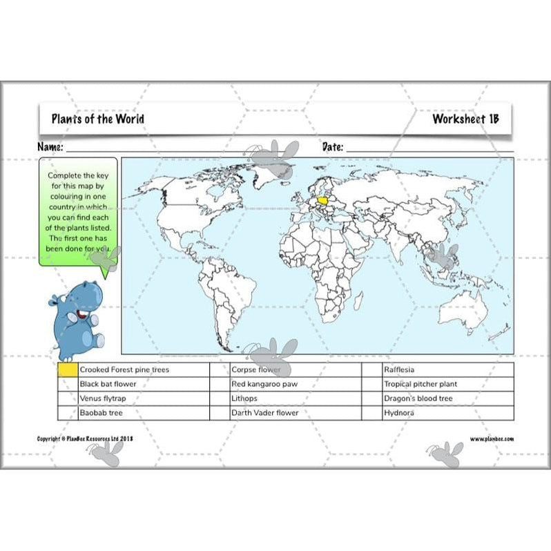 Plants of the World: Plants KS2 Geography lessons by PlanBee