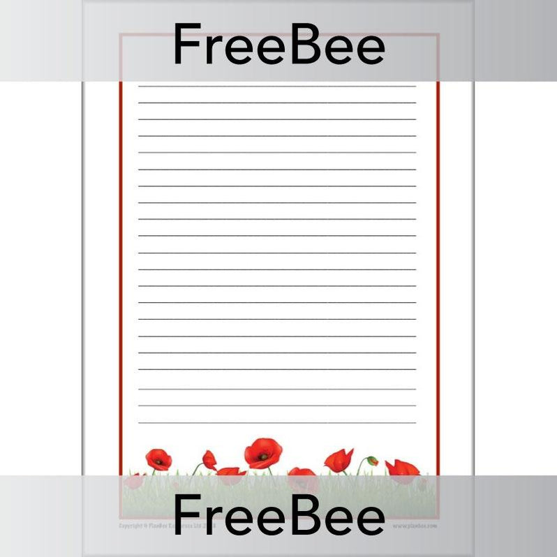 Poppy Writing Frames Free Resources by PlanBee