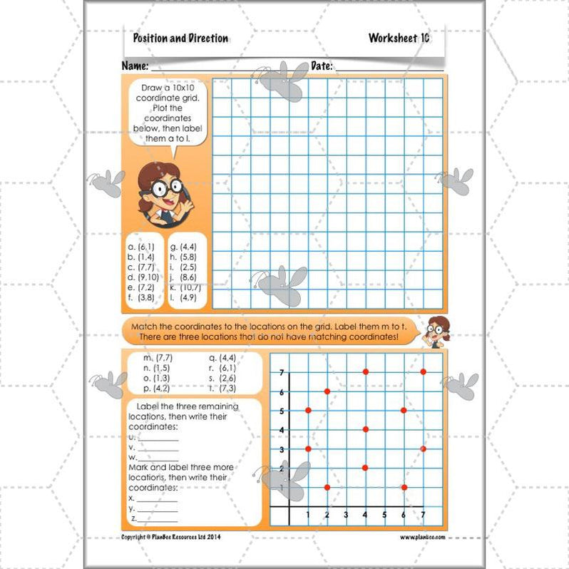 Position and Direction Year 4 Maths Lessons | PlanBee