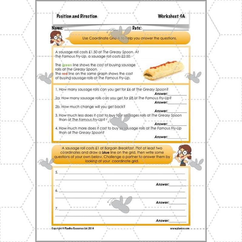 Position and Direction Year 4 Maths Lessons | PlanBee