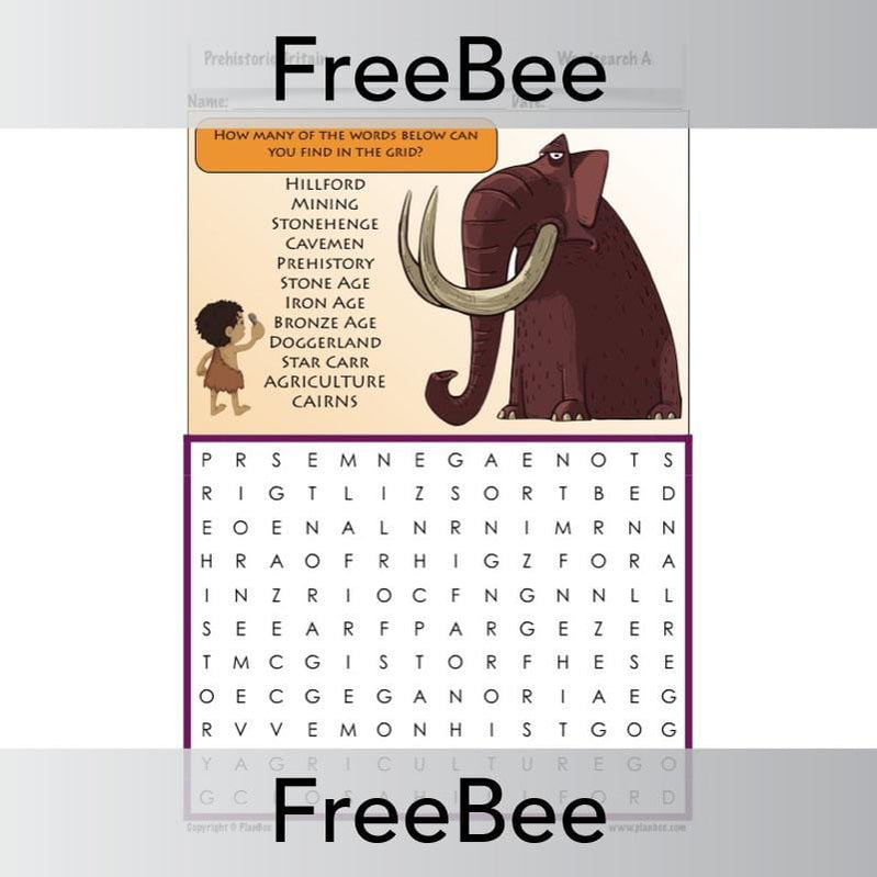 Downloadable Stone Age Teaching Resources by PlanBee