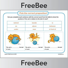 Free Prepositions Poster Downloadable Resource by PlanBee