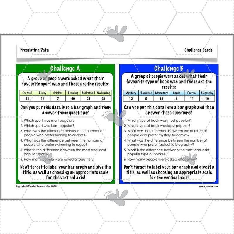 Presenting Data Year 4 Statistics Lessons by PlanBee