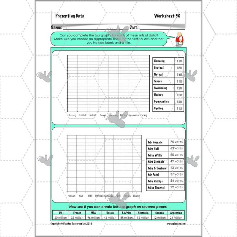 Presenting Data Year 4 Statistics Lessons by PlanBee