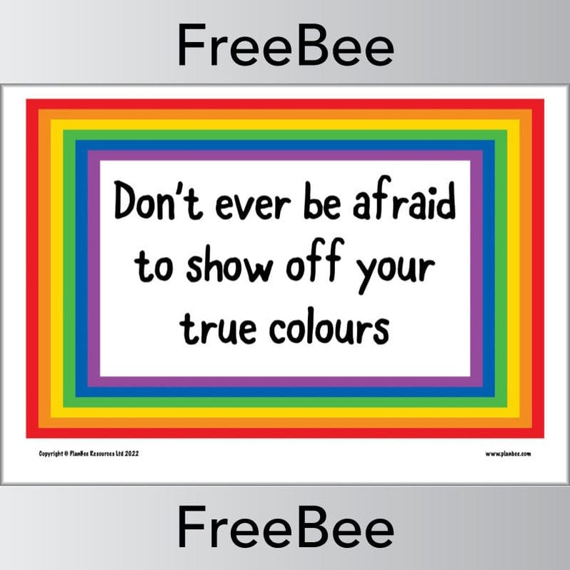 FREE Printable Pride Month Posters by PlanBee