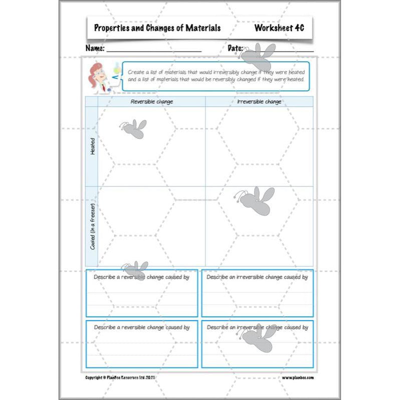 Properties and Changes of Materials Year 5 Resources — PlanBee