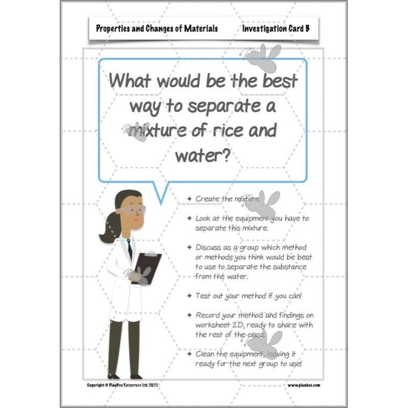 Properties and Changes of Materials Year 5 Resources — PlanBee