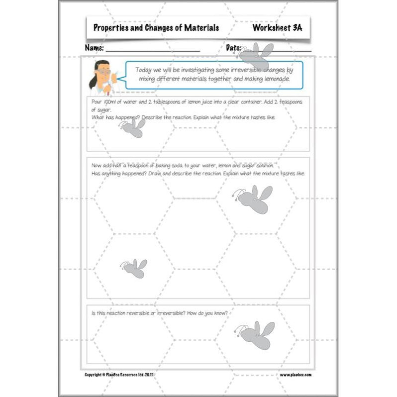 Properties and Changes of Materials Year 5 Resources — PlanBee