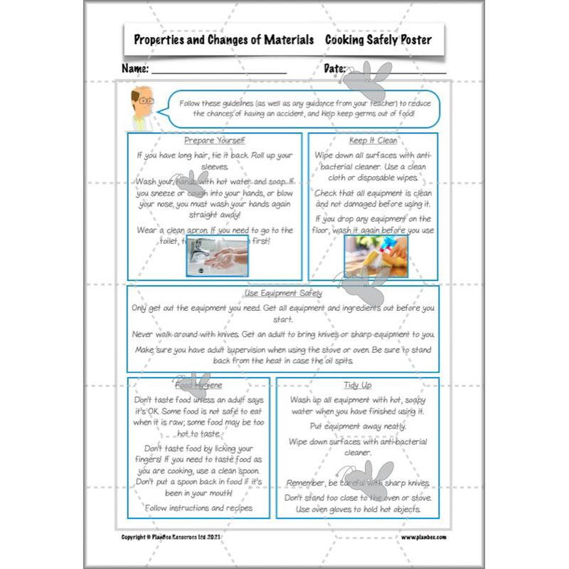 Properties and Changes of Materials Year 5 Resources — PlanBee