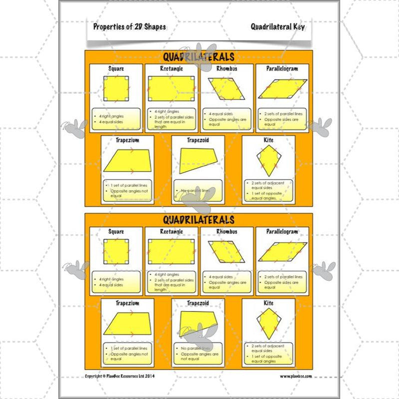 Year 4 Properties of 2D Shapes KS2 Maths by PlanBee