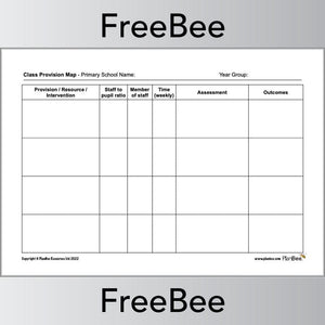 Free SEN Provision Map Template by PlanBee