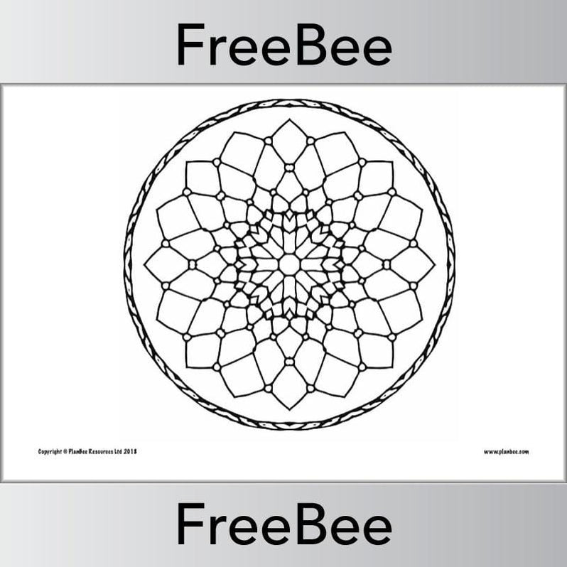 Free Rangoli Patterns to Colour for Diwali by PlanBee