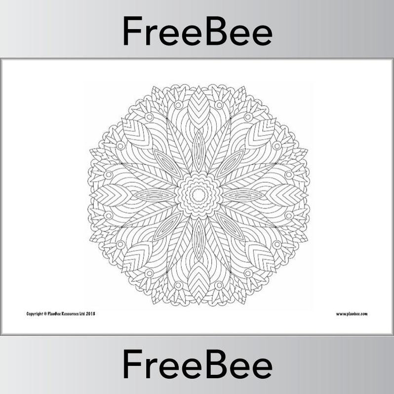 Free Rangoli Patterns to Colour for Diwali by PlanBee
