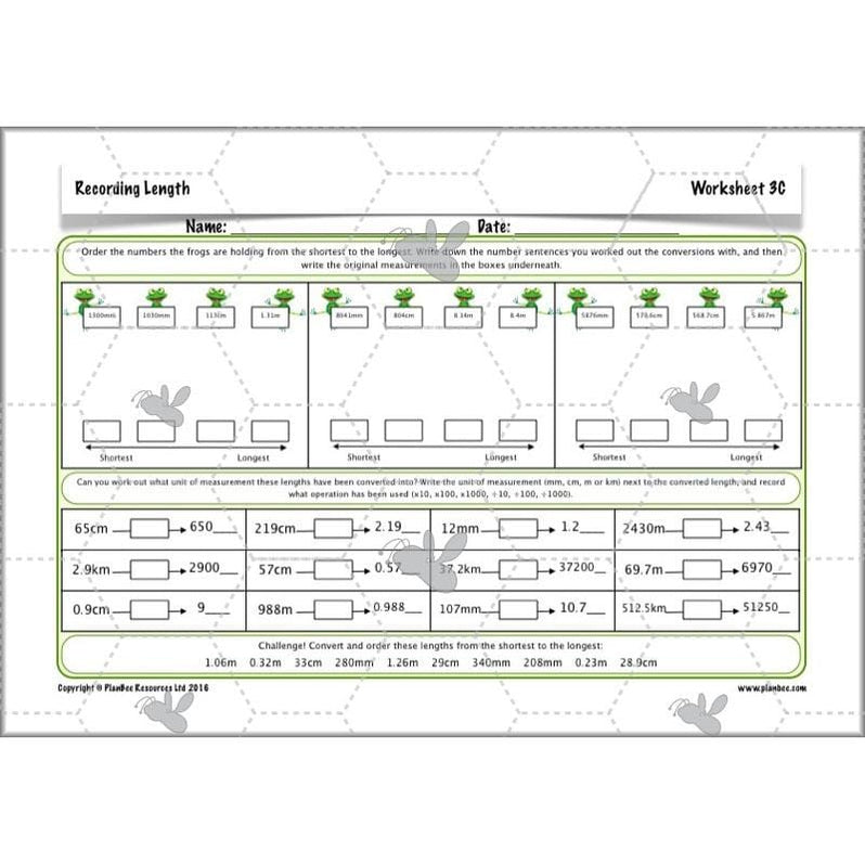 Recording Length - Measurement Maths Lessons for Year 4 — PlanBee