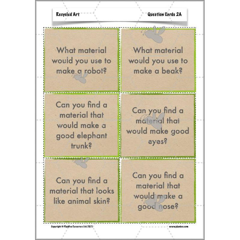Downloadable Recycling Art Lessons for KS2 by PlanBee