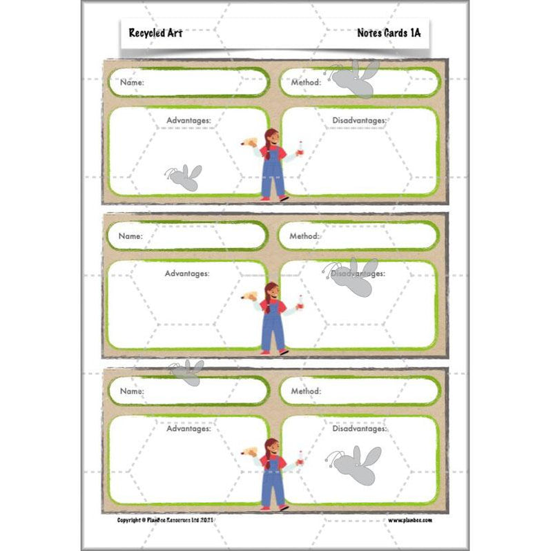 Downloadable Recycling Art Lessons for KS2 by PlanBee