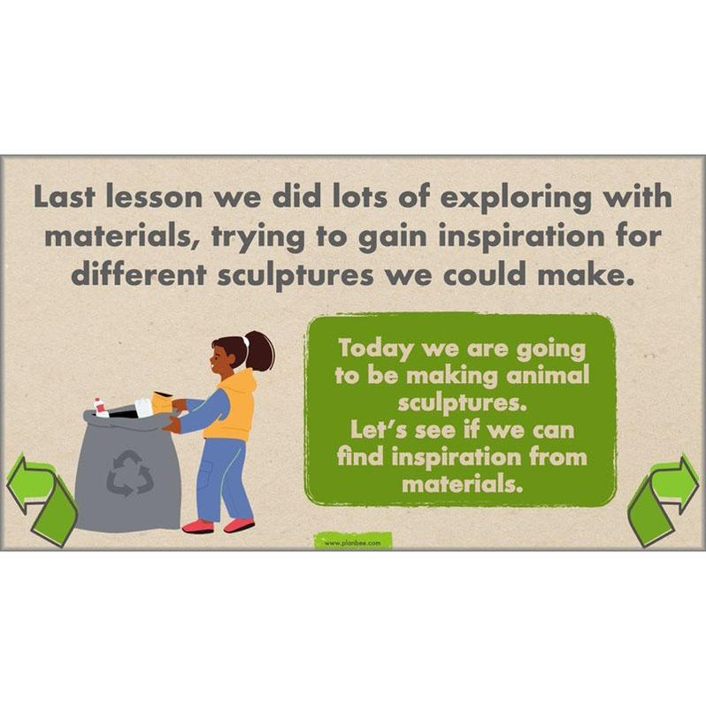 Downloadable Recycling Art Lessons for KS2 by PlanBee