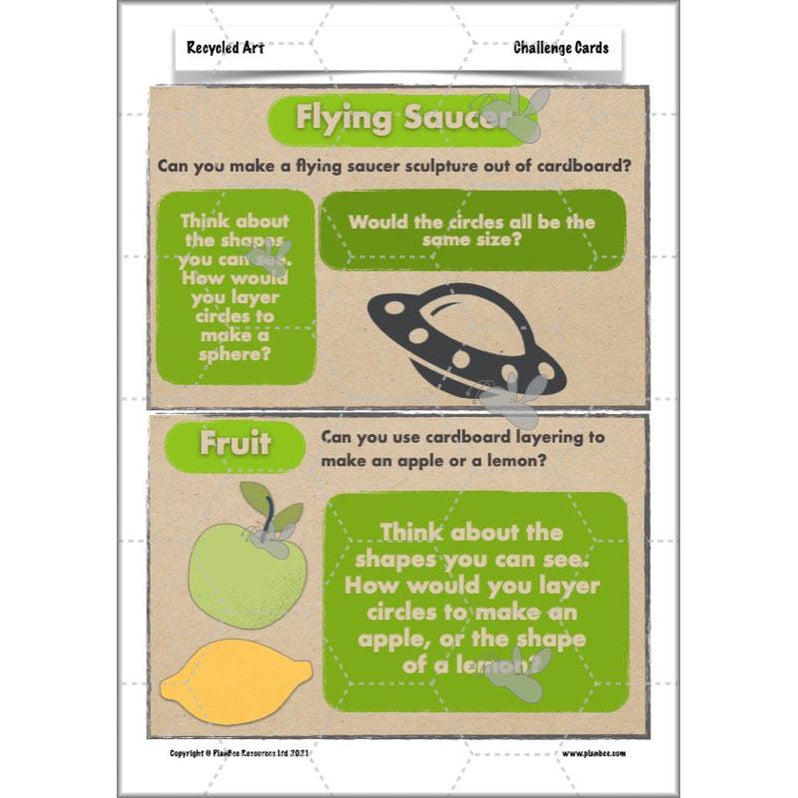 Downloadable Recycling Art Lessons for KS2 by PlanBee