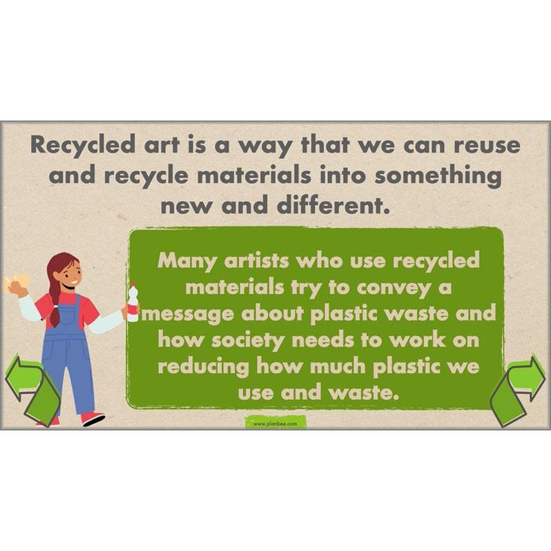Downloadable Recycling Art Lessons for KS2 by PlanBee