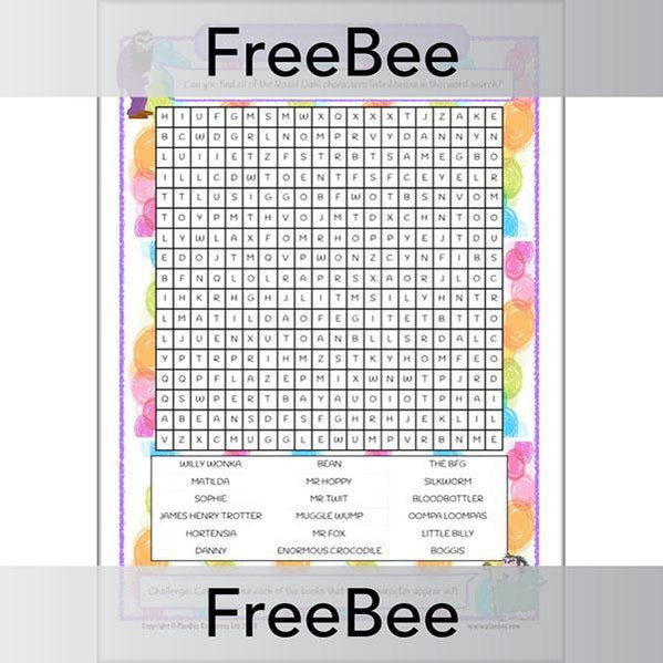 FREE printable World Book Day activities by PlanBee
