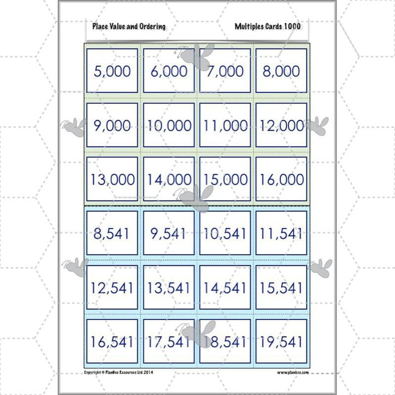 Rounding and Ordering Numbers Year 4 Place Value by PlanBee