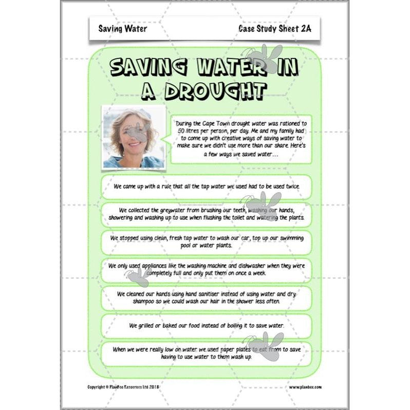 Saving Water Lesson Plans KS2 Resource | PlanBee
