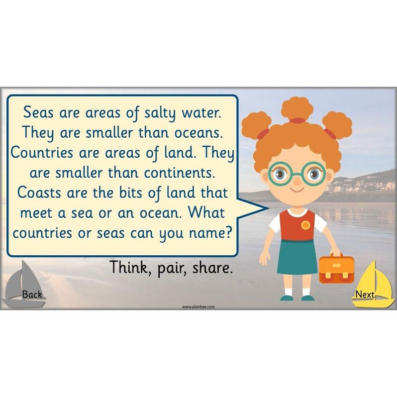 At The Seaside KS1 Geography Lessons by PlanBee