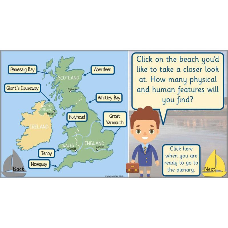 At The Seaside KS1 Geography Lessons by PlanBee