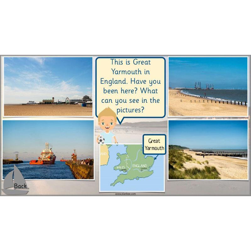 At The Seaside KS1 Geography Lessons by PlanBee