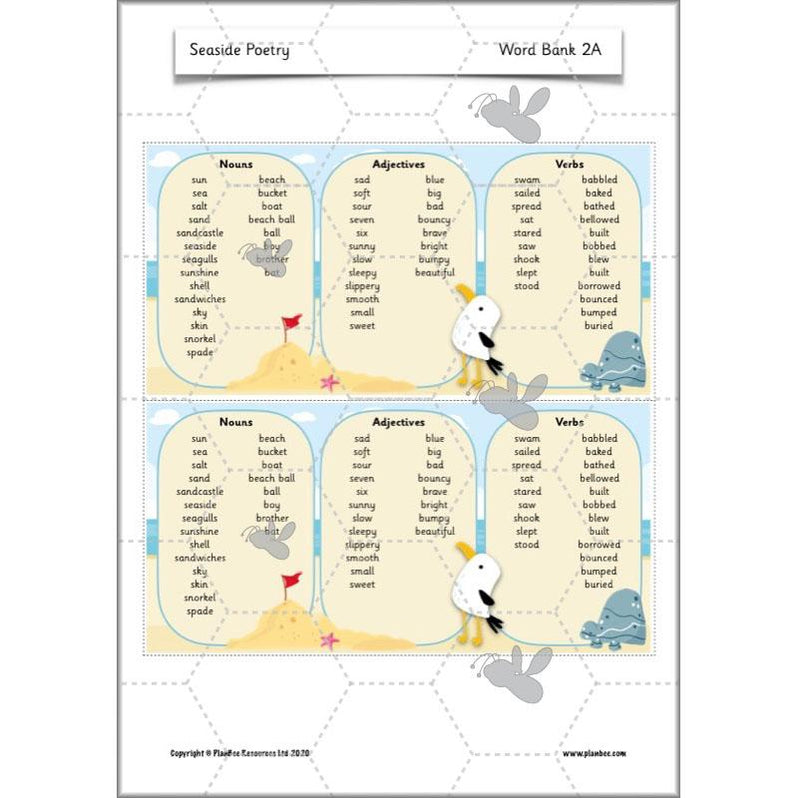 Seaside Poetry KS1 | Year 1/2 English Lessons | PlanBee