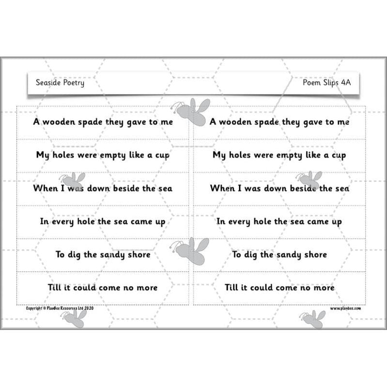 Seaside Poetry KS1 | Year 1/2 English Lessons | PlanBee