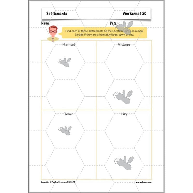 Settlements KS2 Geography Lessons for Year 3/4 by PlanBee