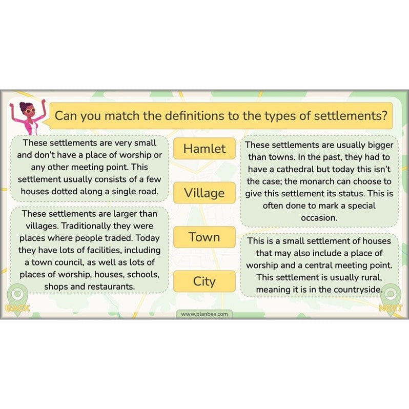 Settlements KS2 Geography Lessons for Year 3/4 by PlanBee