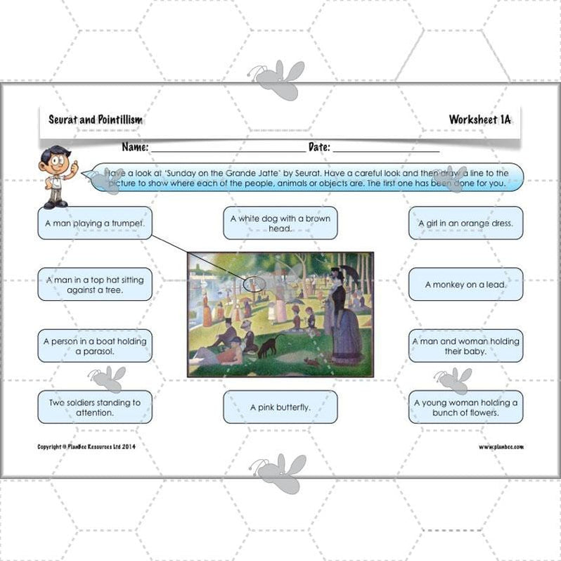 Seurat and Pointillism KS2 Lesson Plans and Art Projects — PlanBee