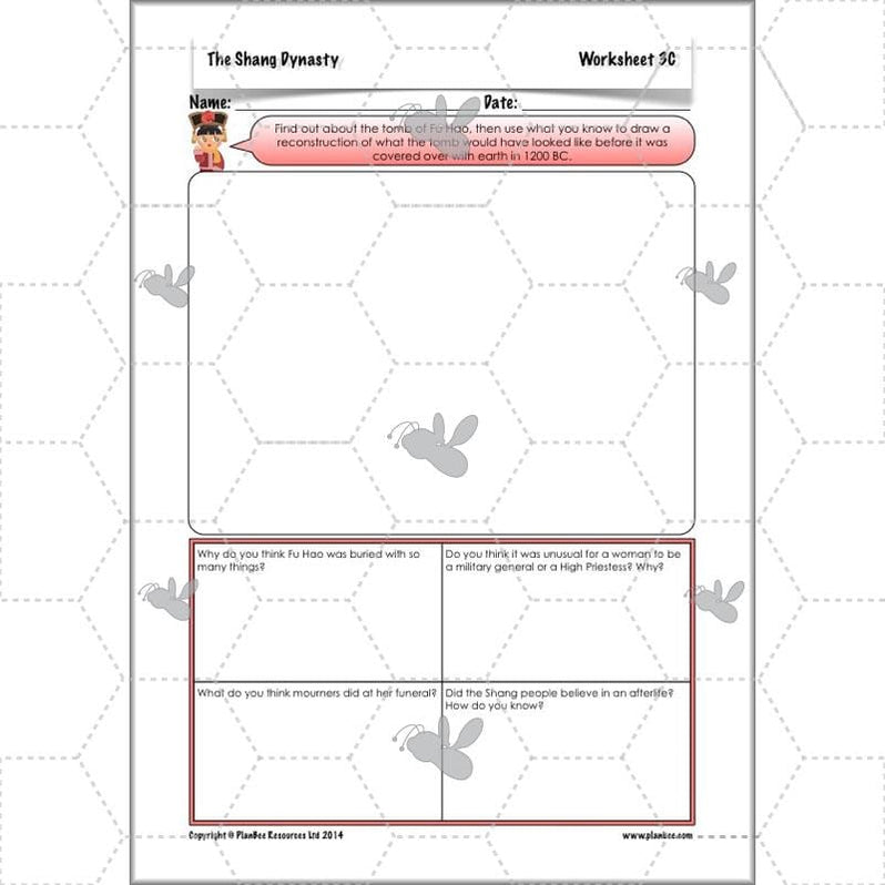 Shang Dynasty KS2 Lesson Pack for Year 5 & 6 by PlanBee