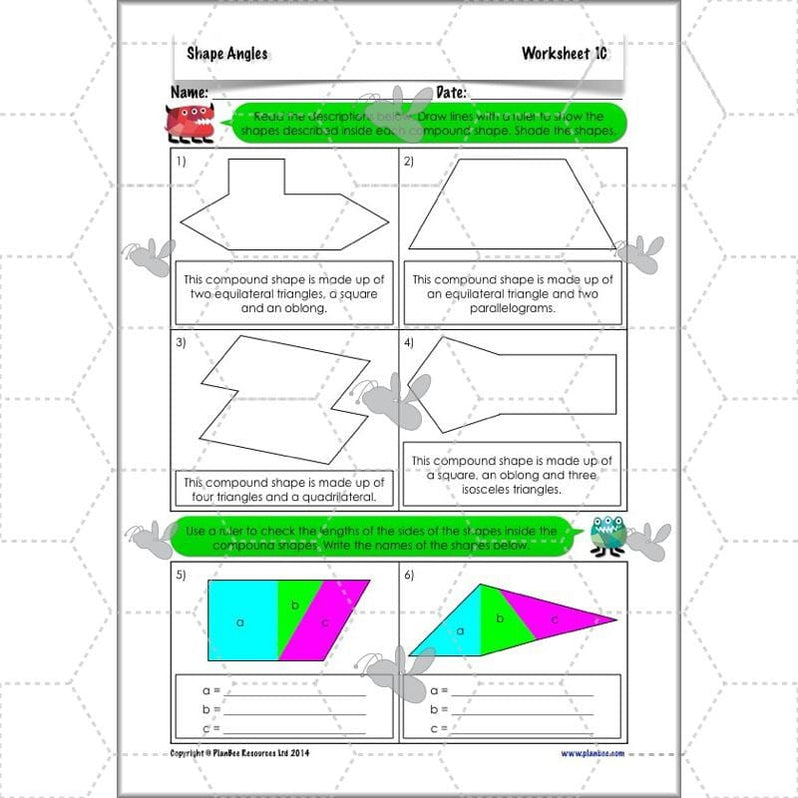 Shape Angles Year 4 Shape Properties Lessons by PlanBee
