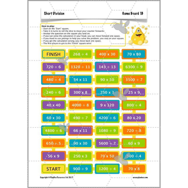 Short Division - Year 5 Maths Planning and Resources from PlanBee