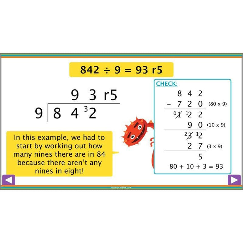Short Division - Year 5 Maths Planning and Resources from PlanBee