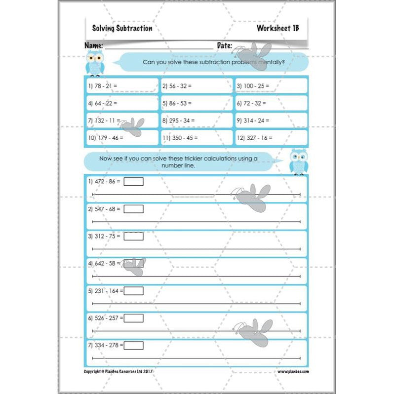 Solving Subtraction: KS2 Maths Lesson Resources for Year 3 — PlanBee
