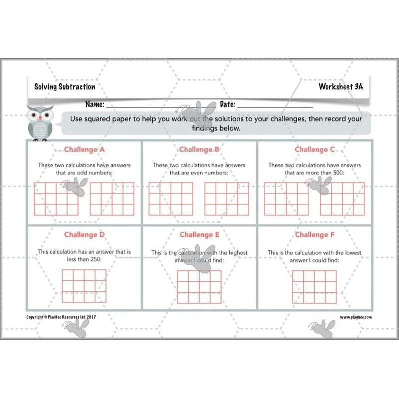 Solving Subtraction: KS2 Maths Lesson Resources for Year 3 — PlanBee