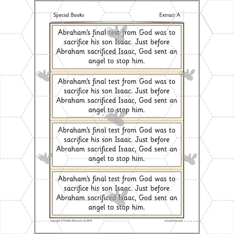 Exploring Special Books KS1 RE lesson pack by PlanBee